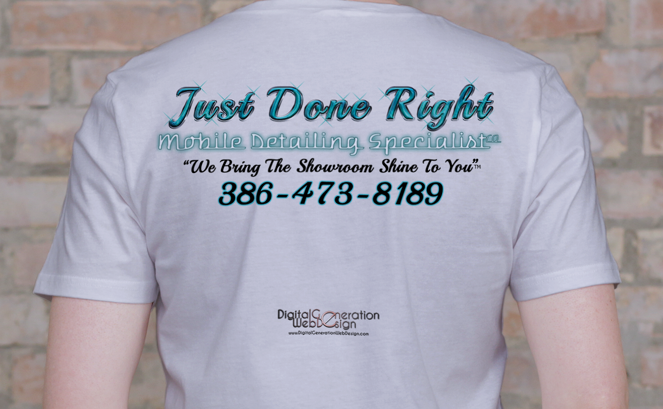 just-done-right-mobile-detailing-specialist-store-t-shirts